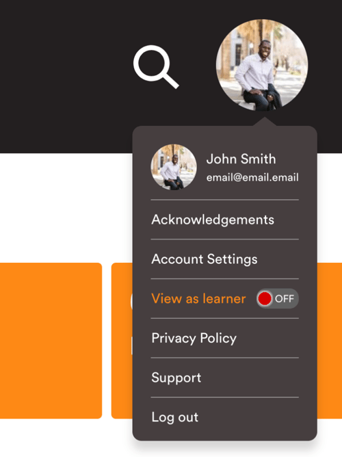 View the Learner Mode